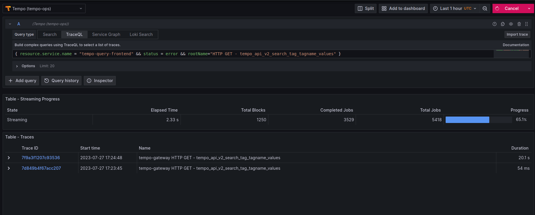 Grafana Tempo 2.2 release: TraceQL structural operators are here! | Grafana Labs